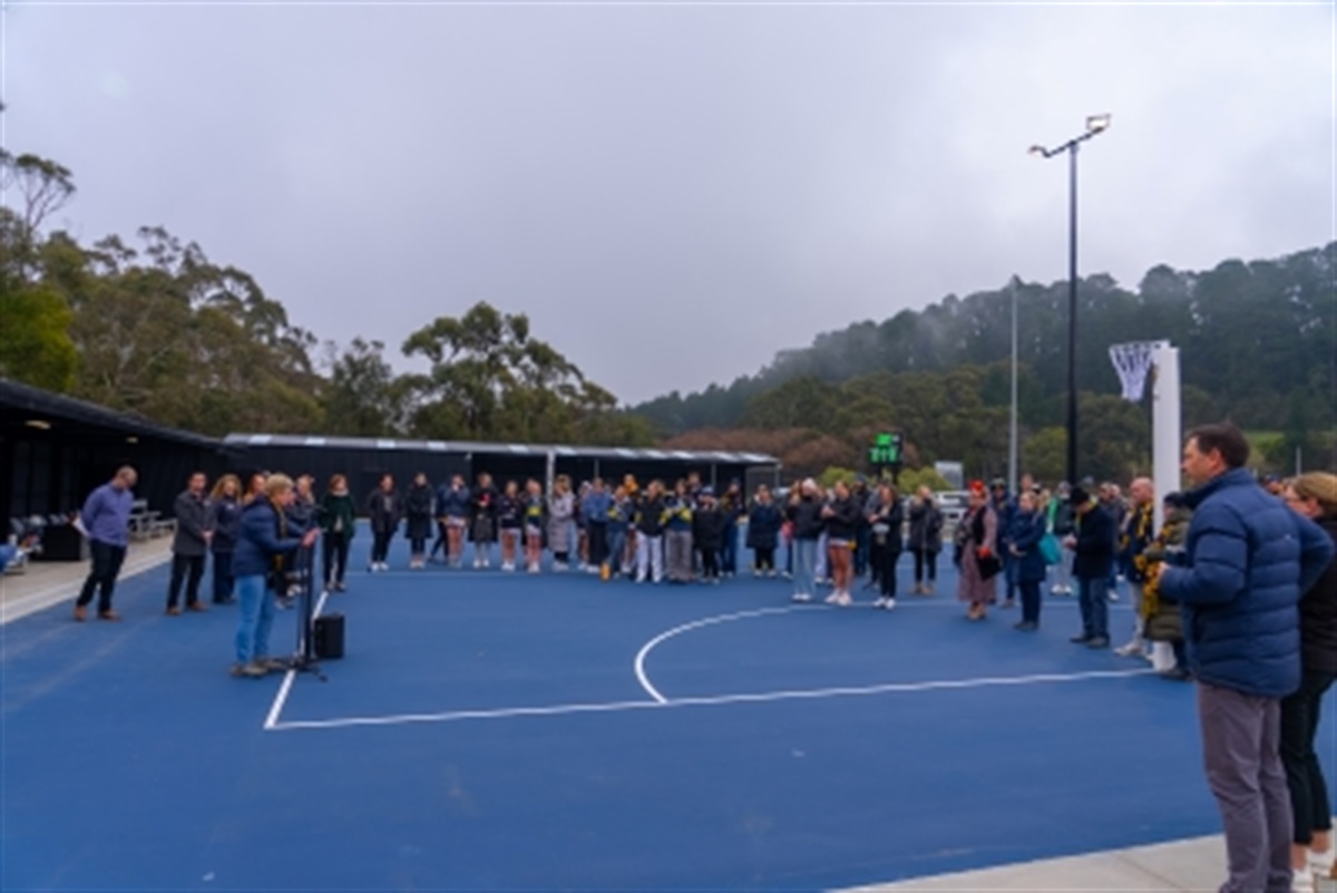 Game on: New netball courts at Gilbert Gordon Oval - Macedon Ranges ...