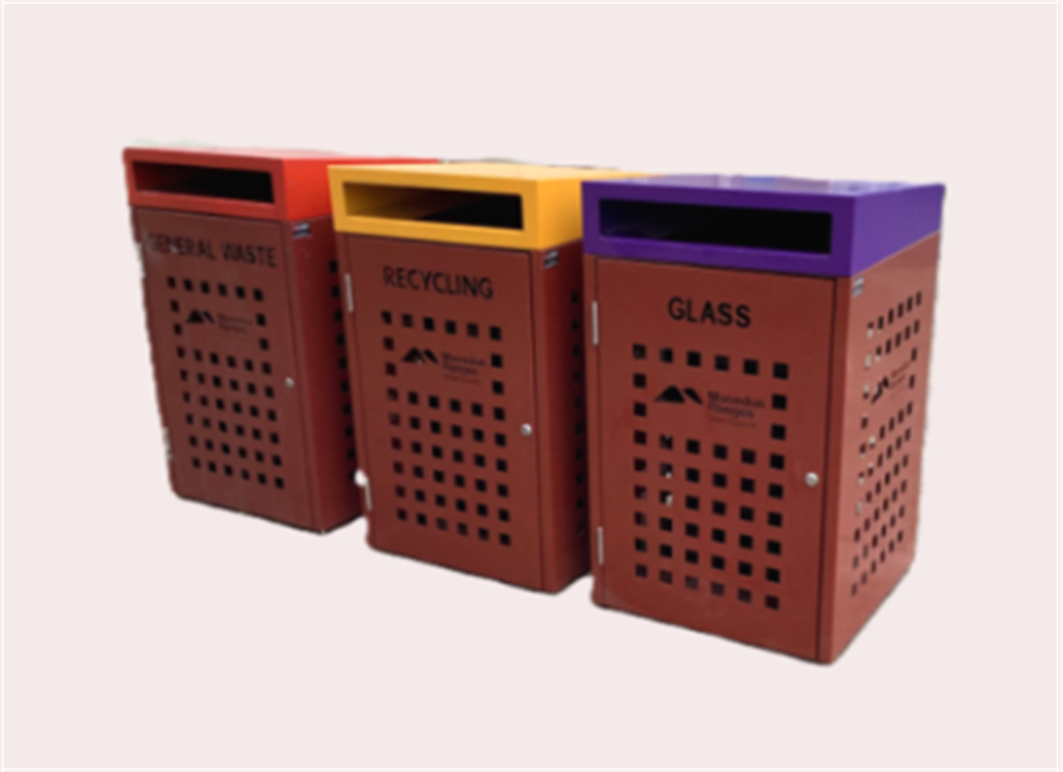 Public waste and recycling bins - Macedon Ranges Shire Council