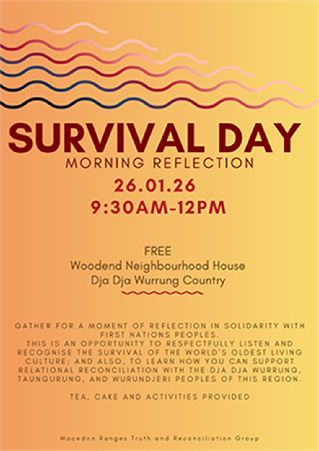 Survival Day Morning Reflection - Macedon Ranges Shire Council